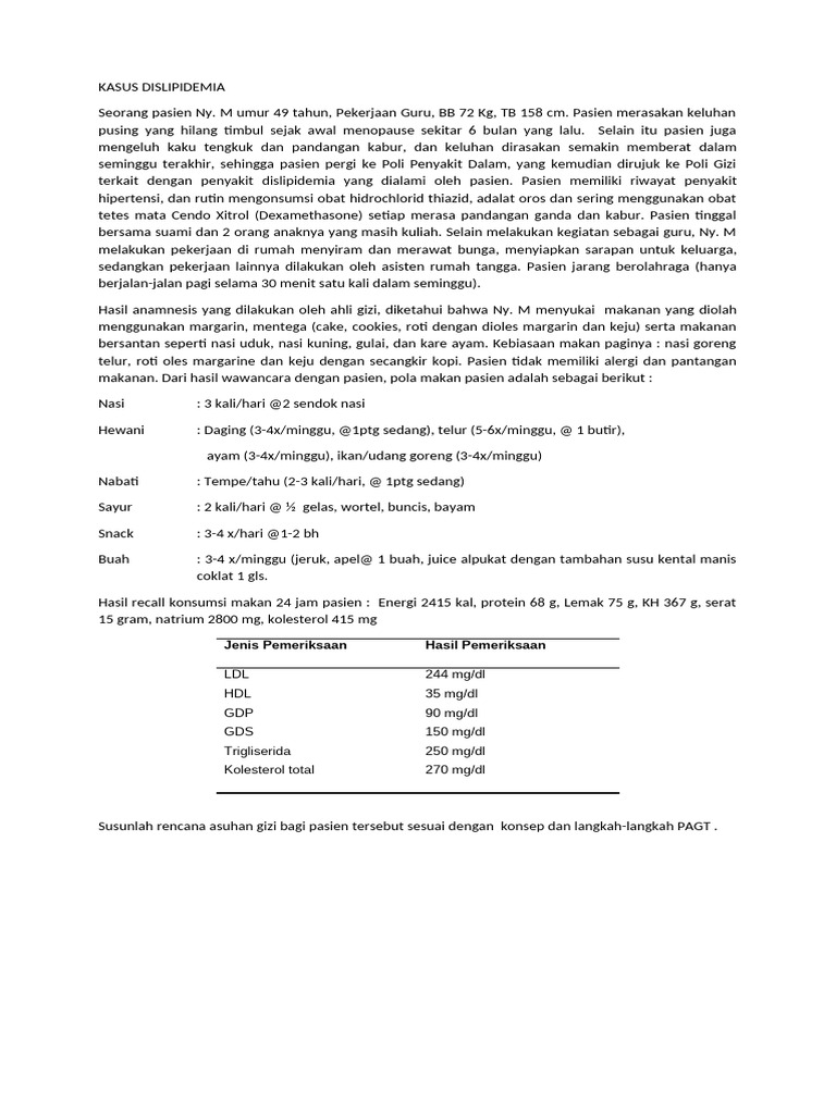 Kasus Dislipidemia | PDF
