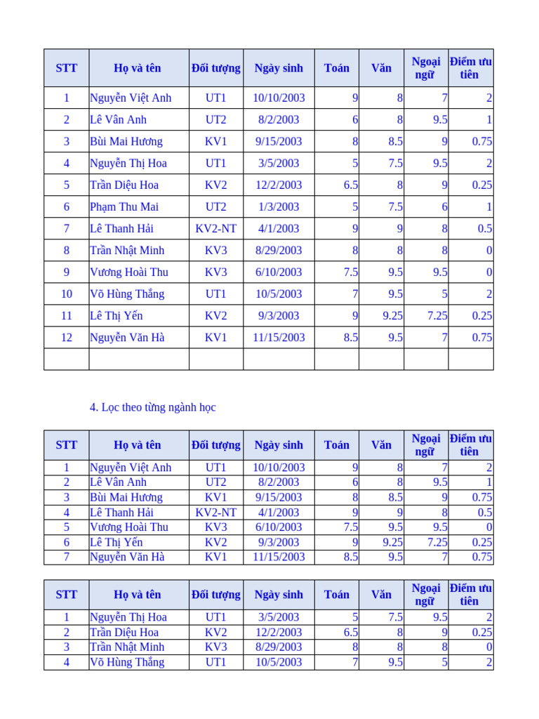 Excel - Bài TH C Hành THĐC | PDF