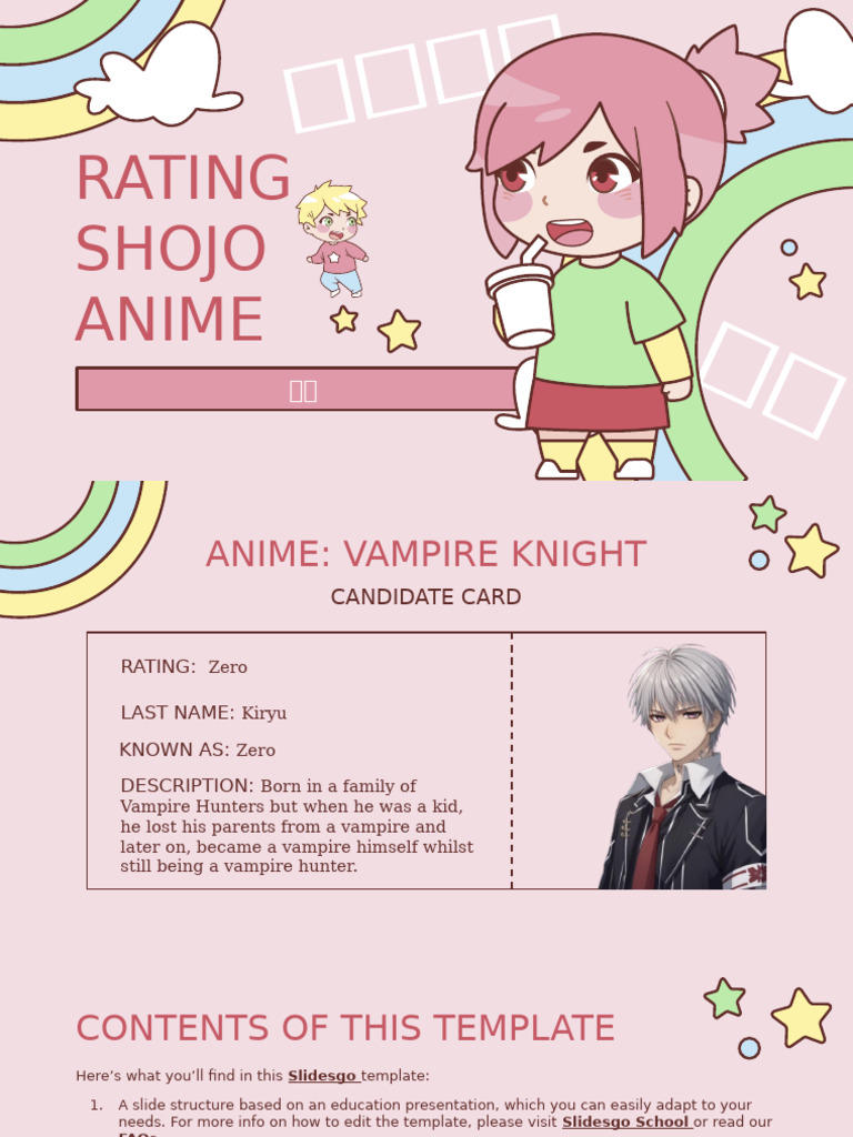 Chibi Anime Characters For Pre K | PDF
