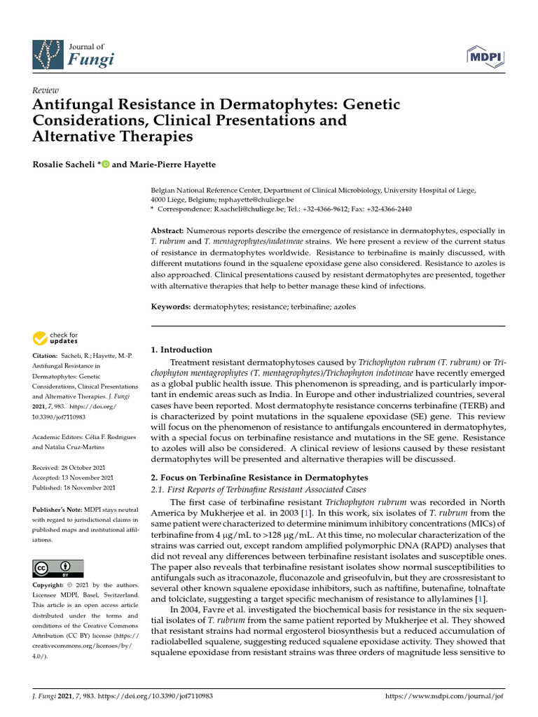 Antifungal Resistance | PDF | Antimicrobial Resistance | Biology