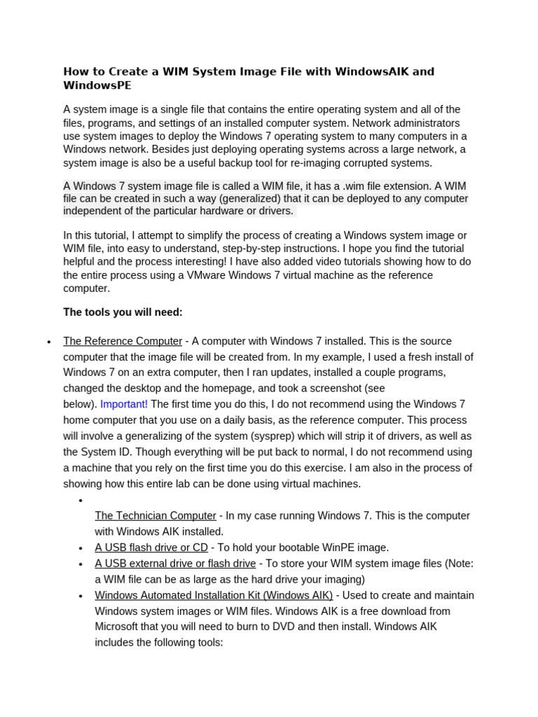 How To Do Sysprep Pdf