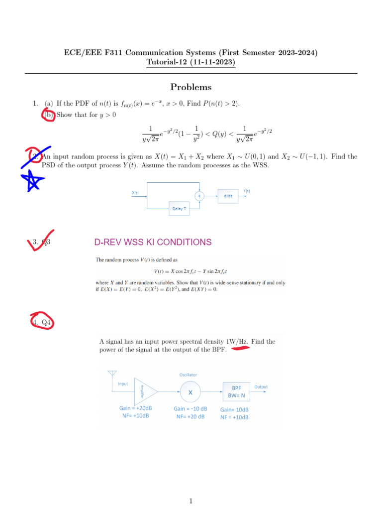 Comsys Problems | PDF