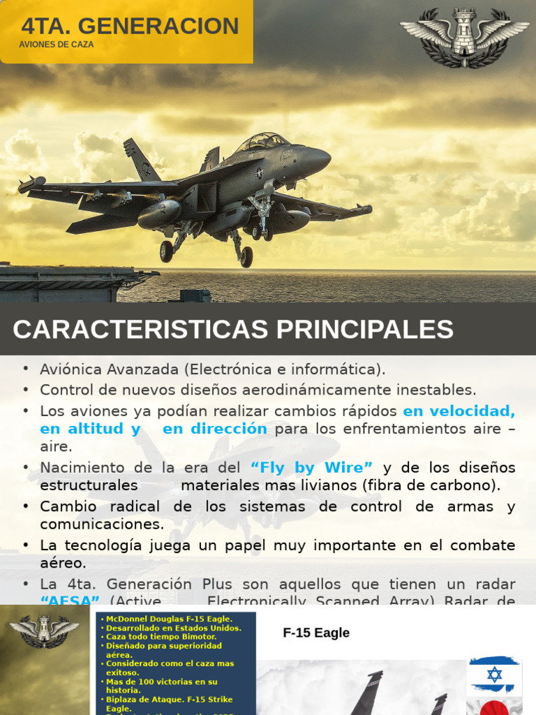 4ta. Generacion Aviones de Caza | PDF