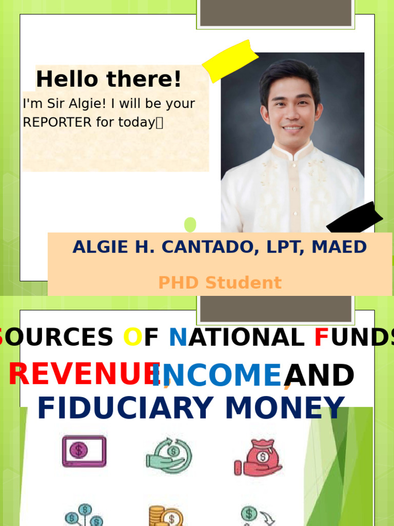 SOURCES - OF - FUNDS - and - INCOME (ALGIE H. CANTADO) | PDF