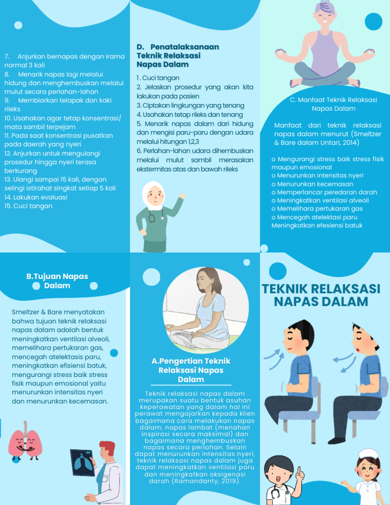 Leaflet Teknik Relaksasi Napas Dalam | PDF
