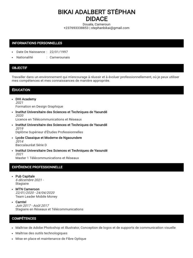Bikai CV | PDF