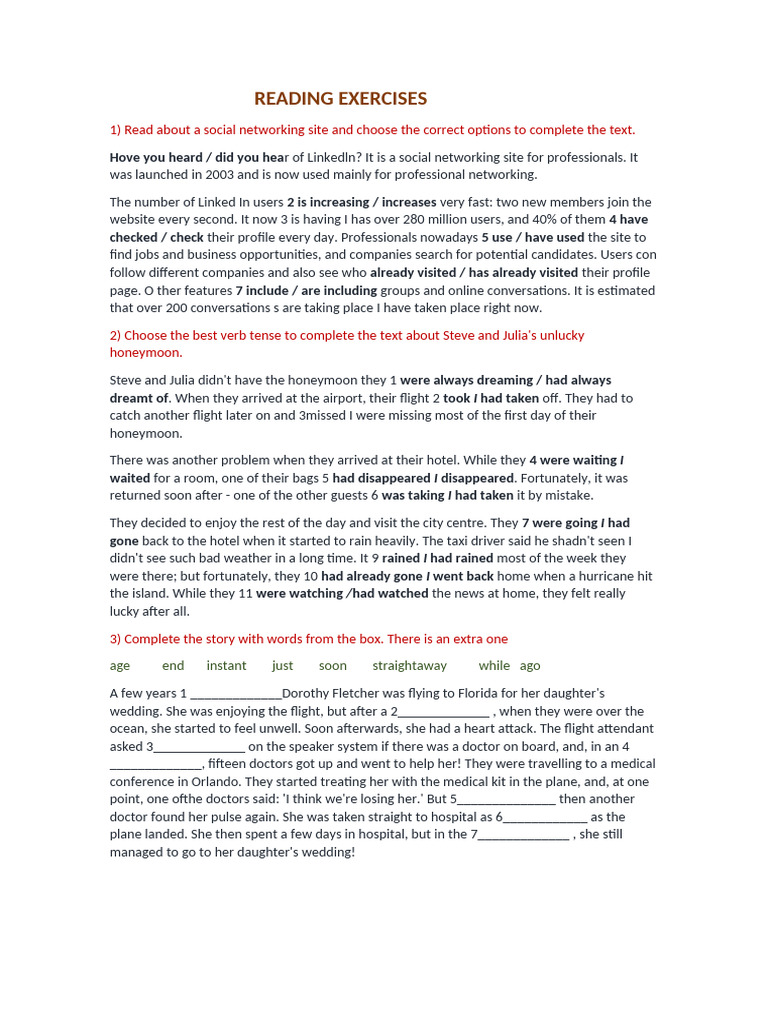 reading reinforcement | PDF