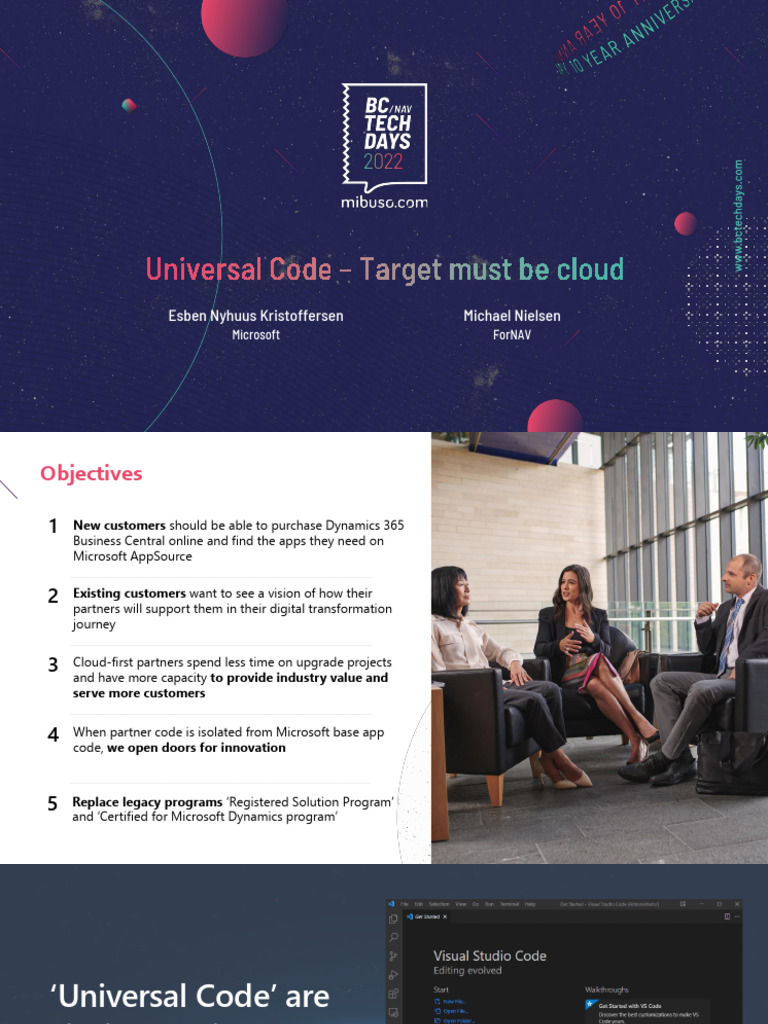 BCTechDays2022 - Universal Code ľ Target must be cloud | PDF