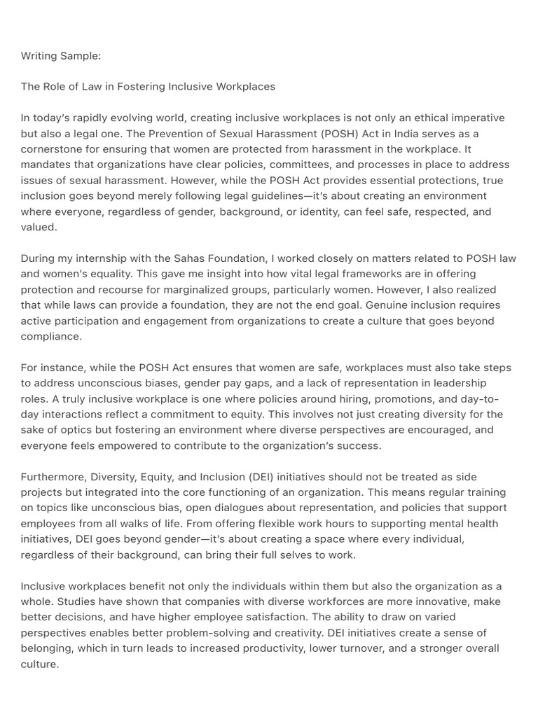 Writing Sample | PDF