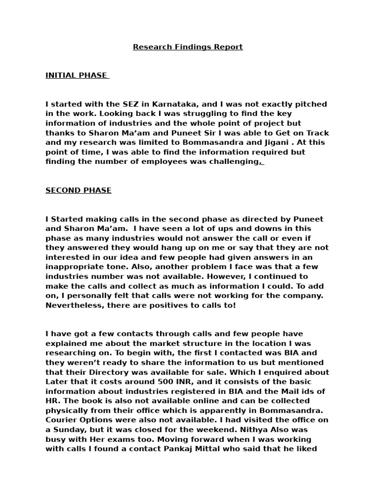 Research and Findings | PDF