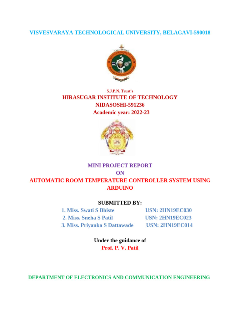 Mini Project Report 22 23 | PDF