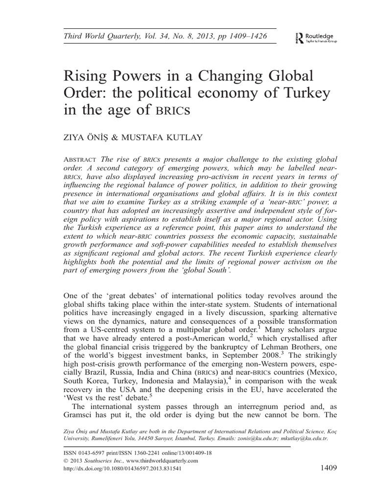 Rising - Power in A Changing Global Order | PDF