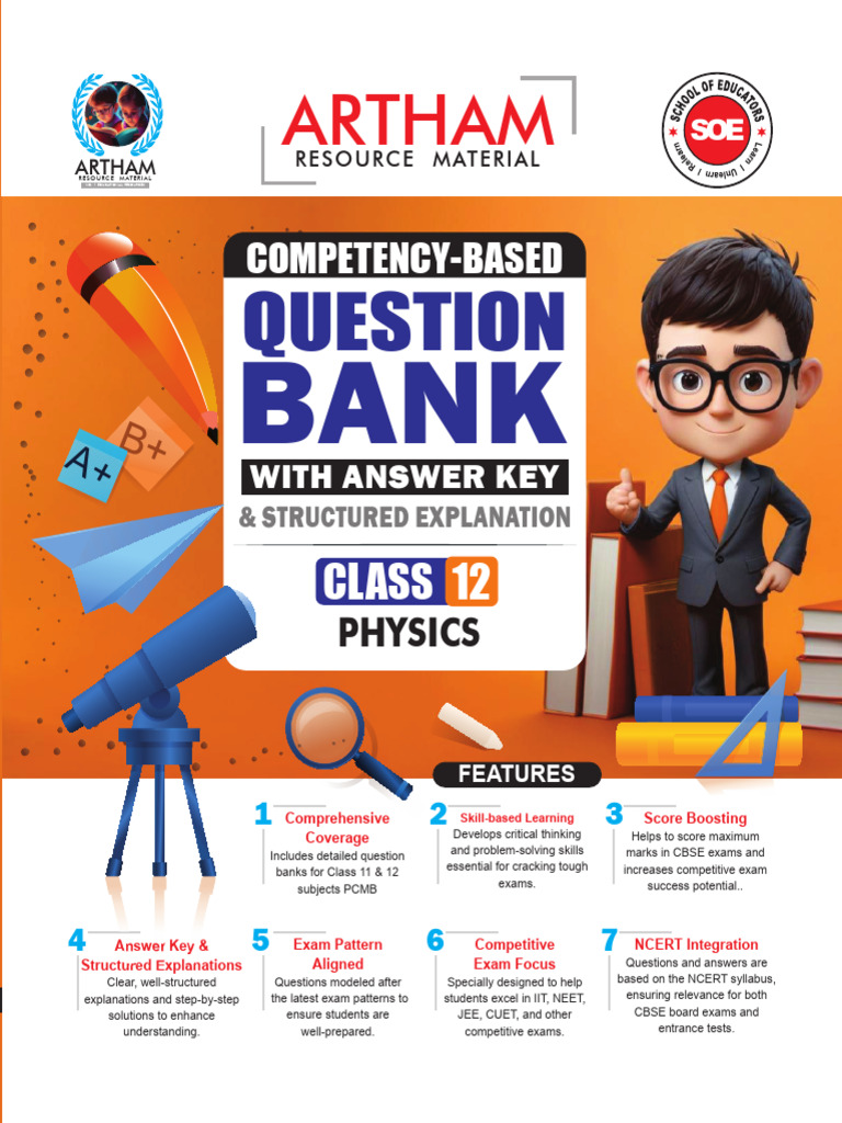Class 12 Physics Competency-Based Question Bank With Answer Key ...