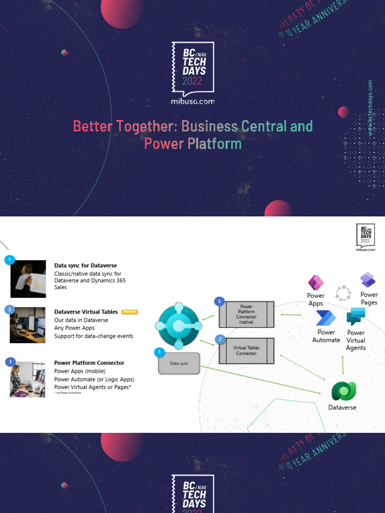 BCTechDays2022 - Better Together - Business Central and Dataverse | PDF