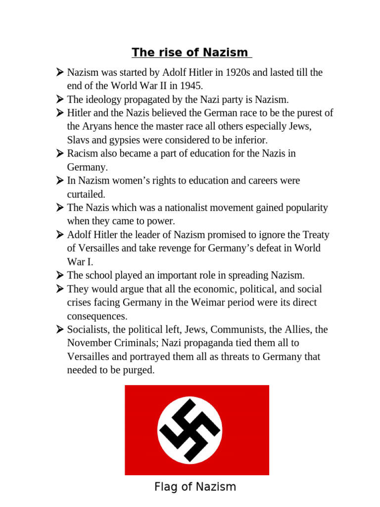 The Rise of Nazism | PDF