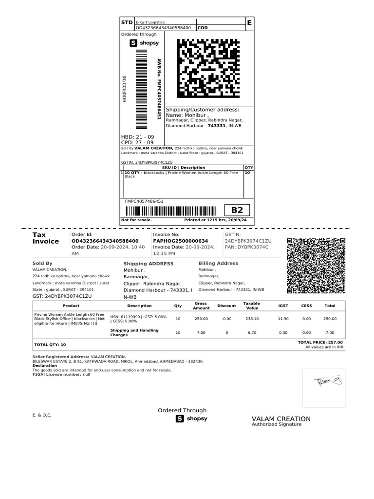 Flipkart Labels 20 Sep 2024 12 15 | PDF