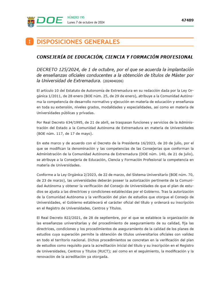 Disposiciones Generales | PDF