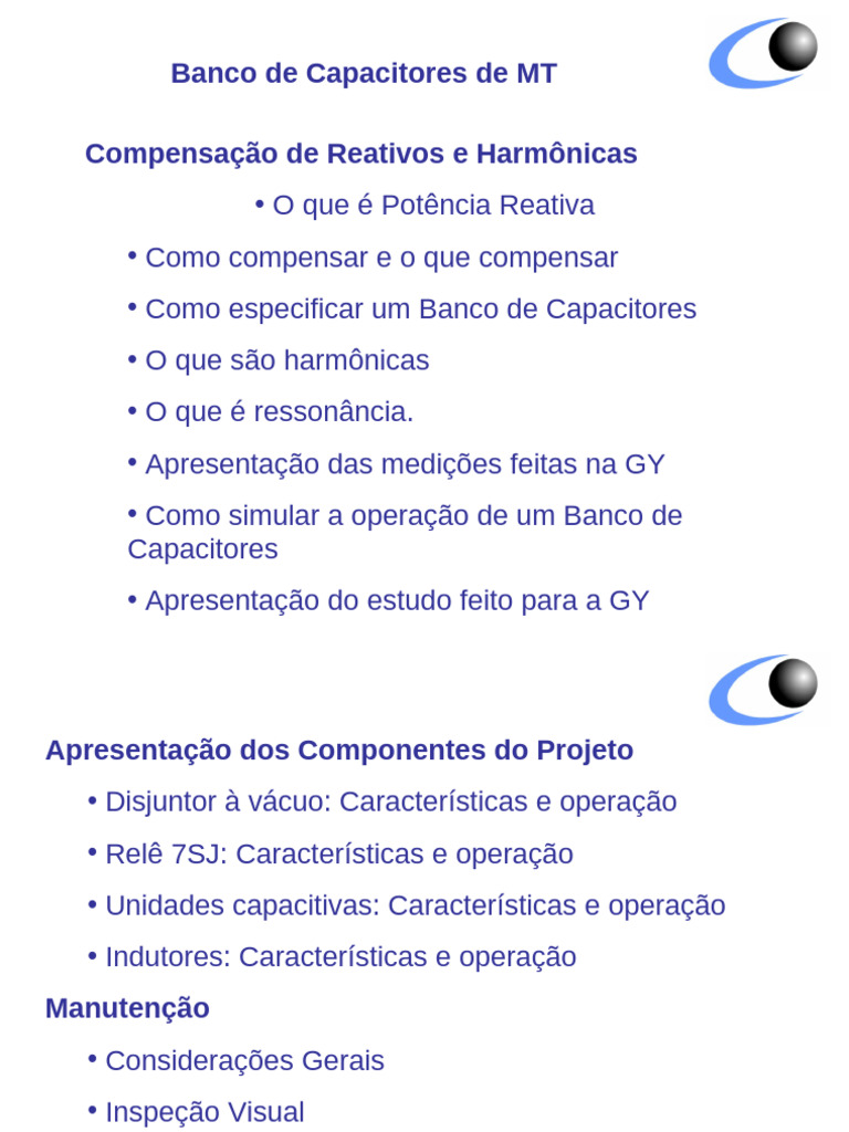 Capacitores - Curso GY | PDF
