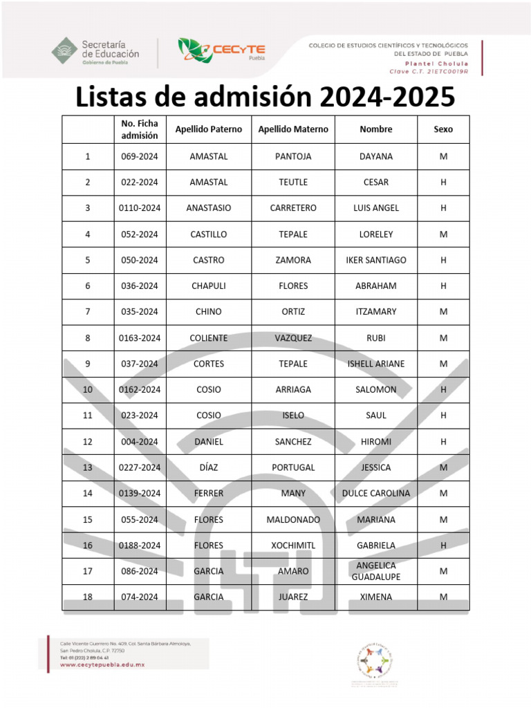 AceptadosGrupoB SemA 204-2025 | PDF