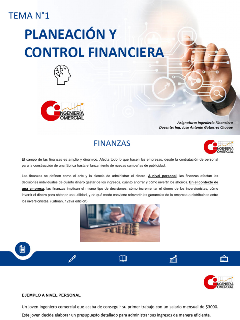 Planeación y Control Financiero Empresarial | PDF | Apalancamiento (Finanzas) | Análisis de ...