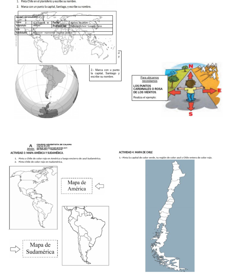 G - Guia N°3 Reconocer Los Diferentes Mapas | PDF