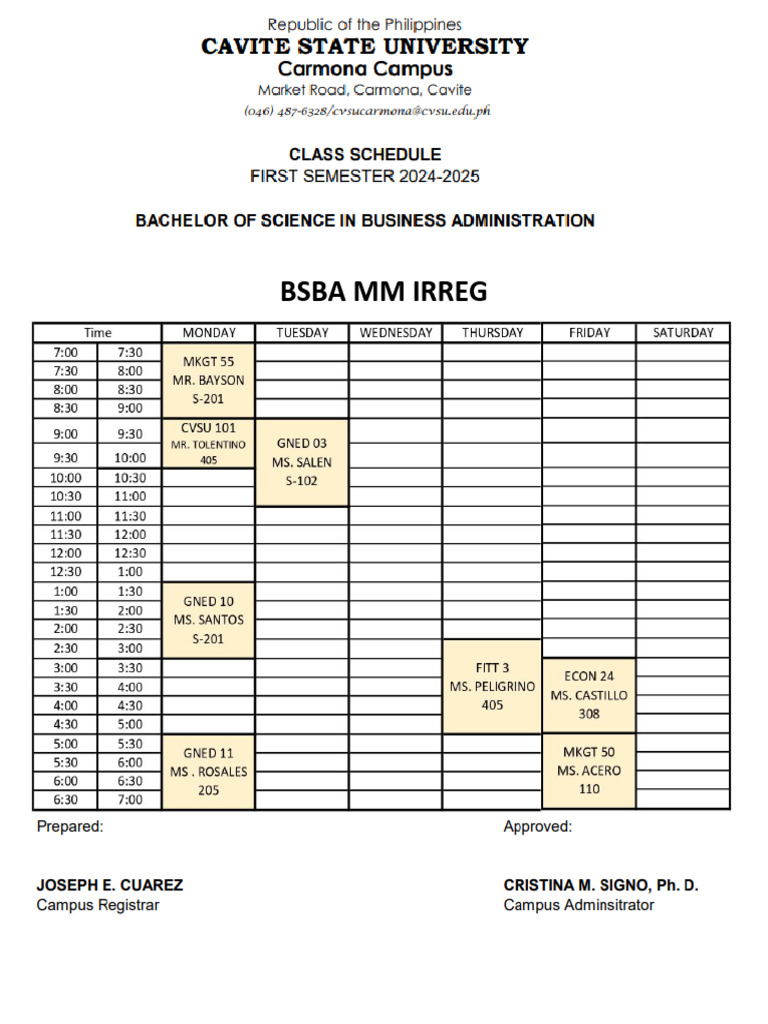 Bsba MM Irreg | PDF