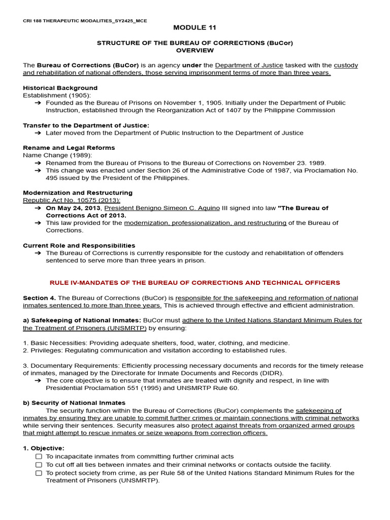 Therapeutic Modalities | PDF | Prison | Social Science