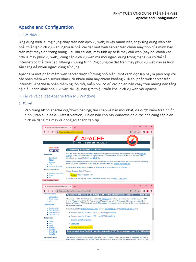 W7. Apache and Configuration | PDF