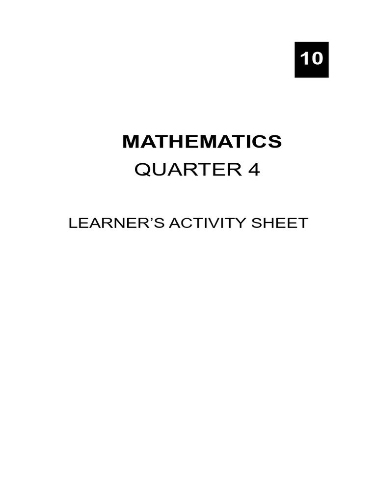 Learners Activity Sheet | PDF