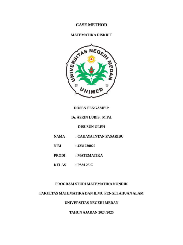 CASE METHOD MTK DISKRIT | PDF