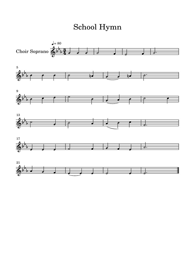 School Hymn | PDF