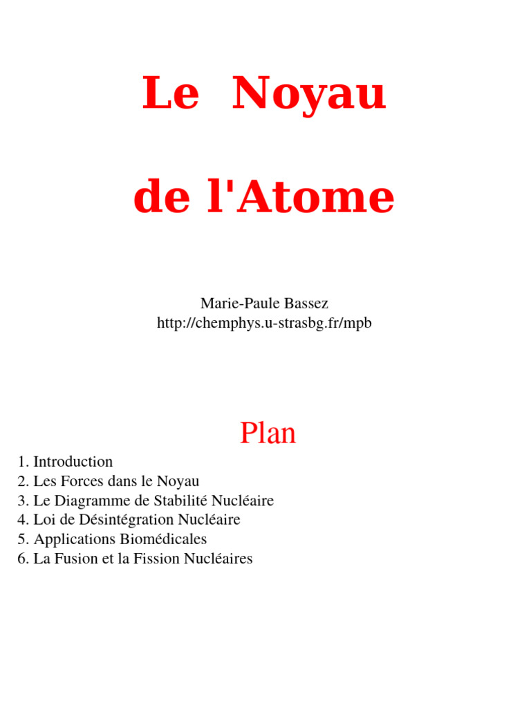 Noyau | PDF