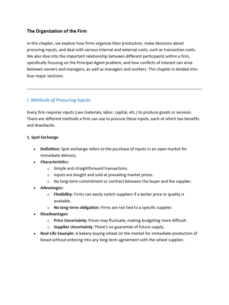 ME Ch06 The Organization of The Firm | PDF