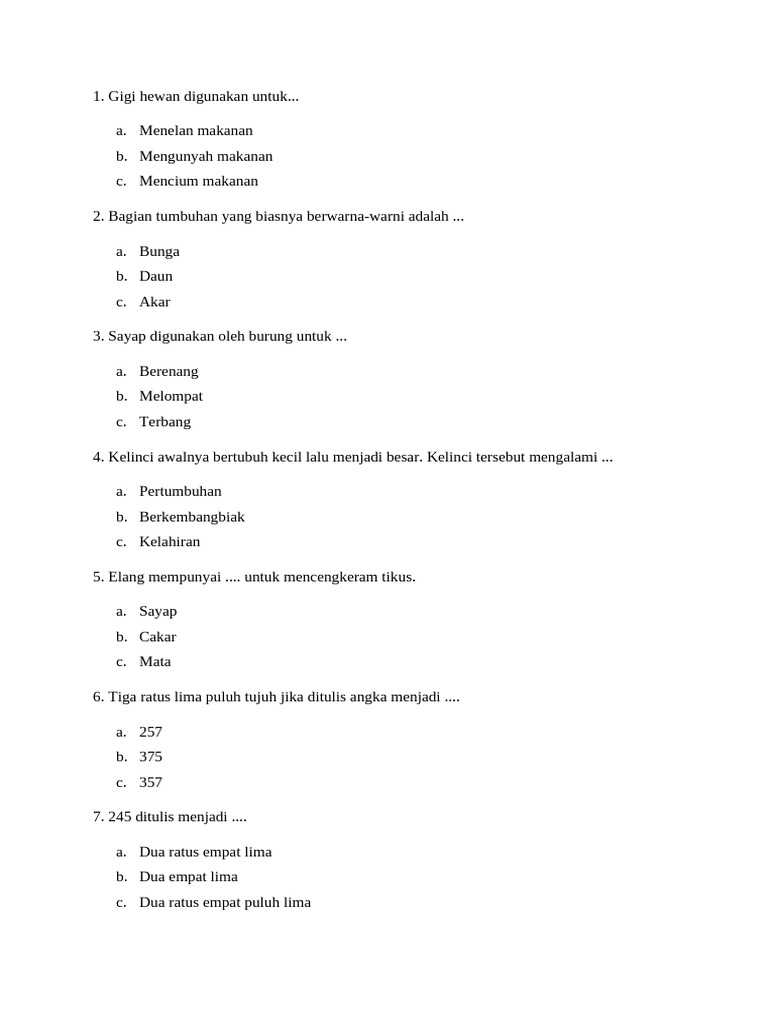 SOAL KLS 2 | PDF