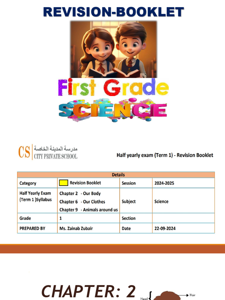 Grade 1 Science - Revision Booklet | PDF