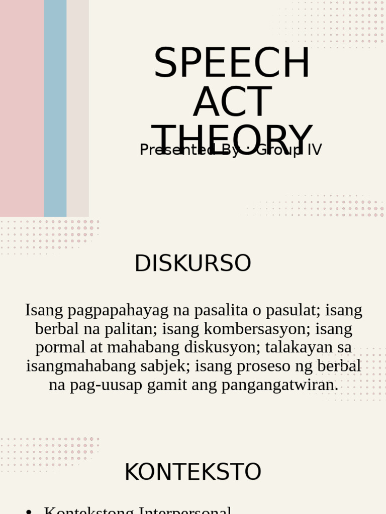 Speech Act Theory | PDF