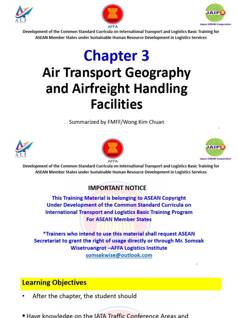 Air Freight C3. Air Transport Geography Airfreight Handling Facilities ...