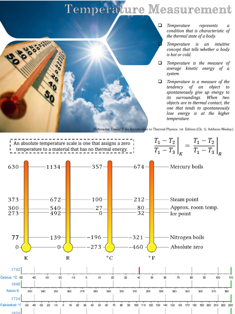 Temperature Measurement | PDF | Thermal Expansion | Thermometer