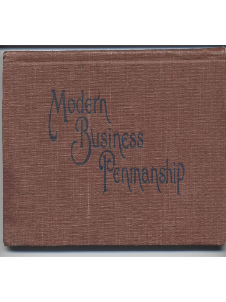 當代商業書寫體 (Modern Business Penmanship) | PDF