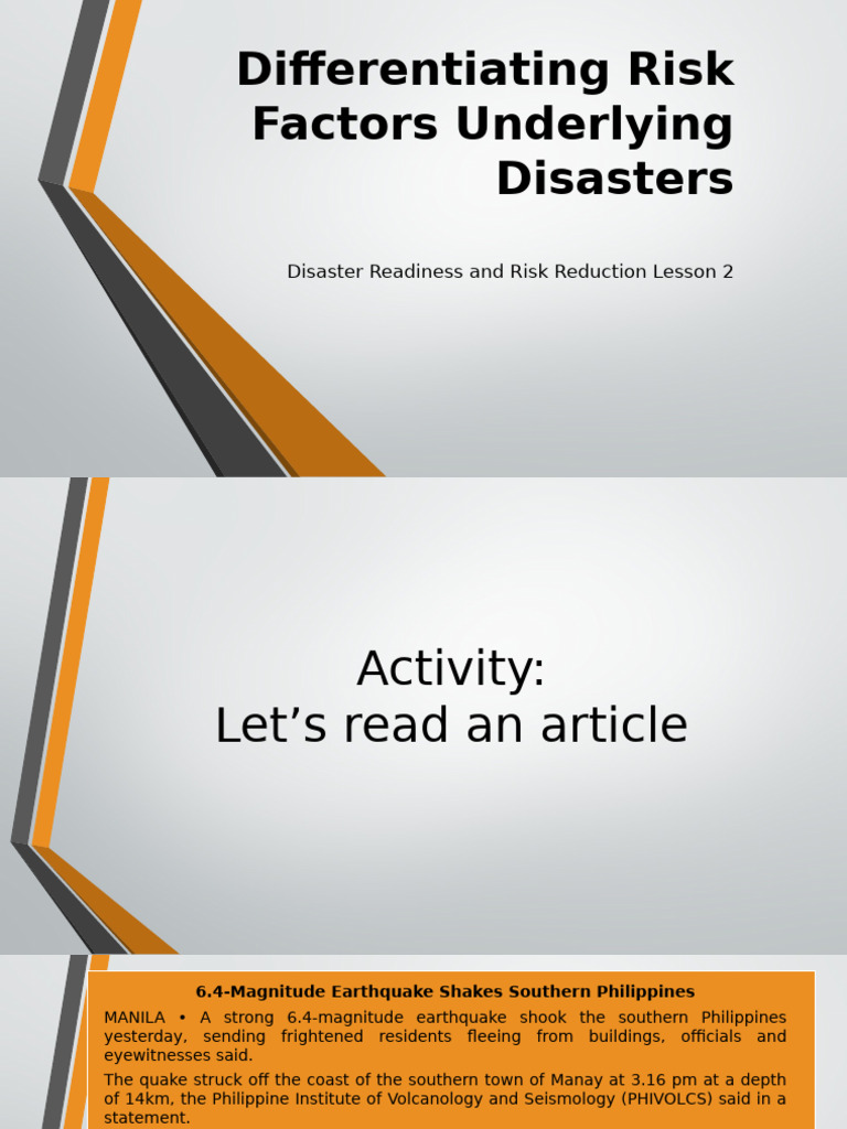 Understanding Disaster Risk Factors | PDF | Climate Change | Hazards
