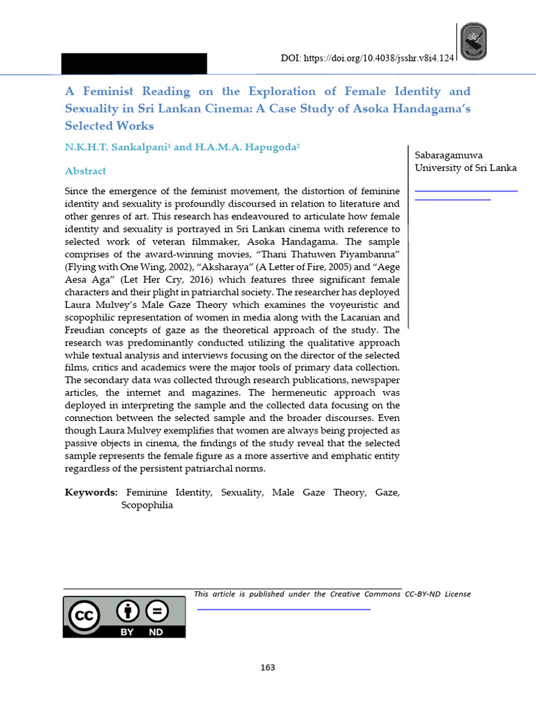 A Feminist Reading On The Exploration of Female Id | PDF