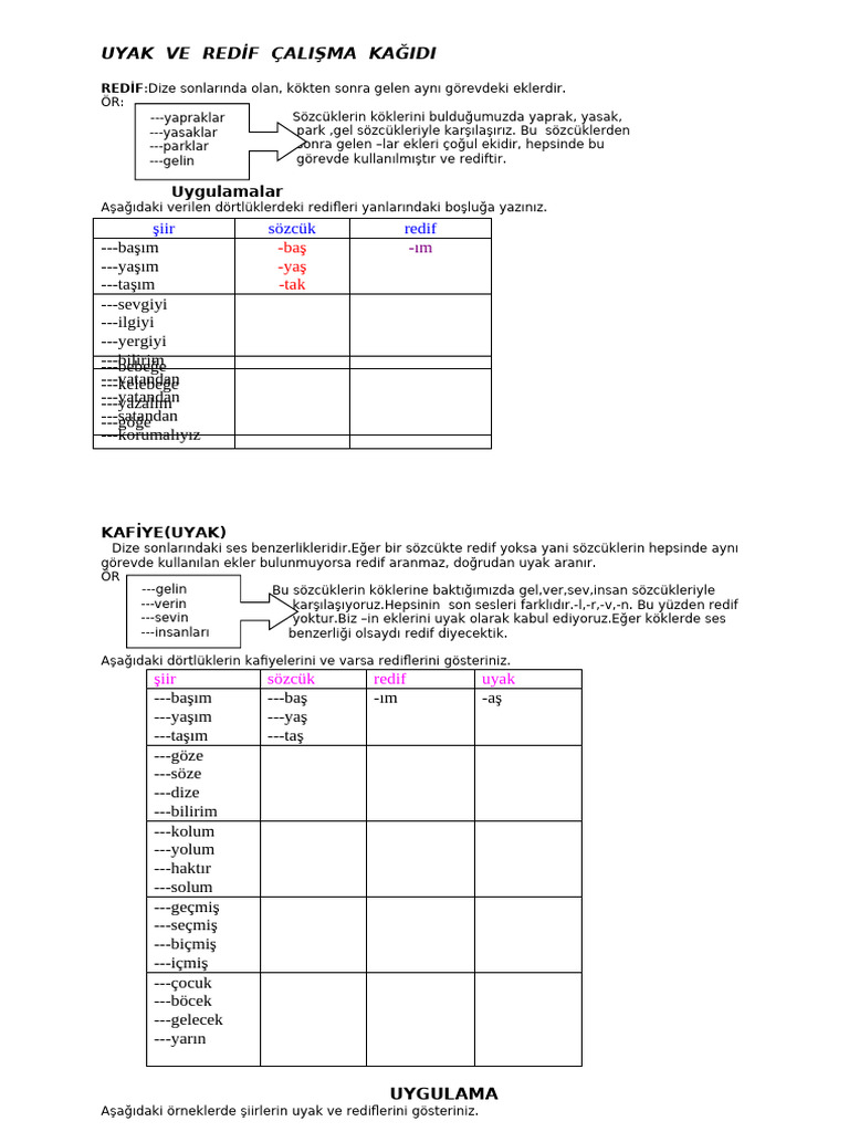 Uyak Redif | PDF