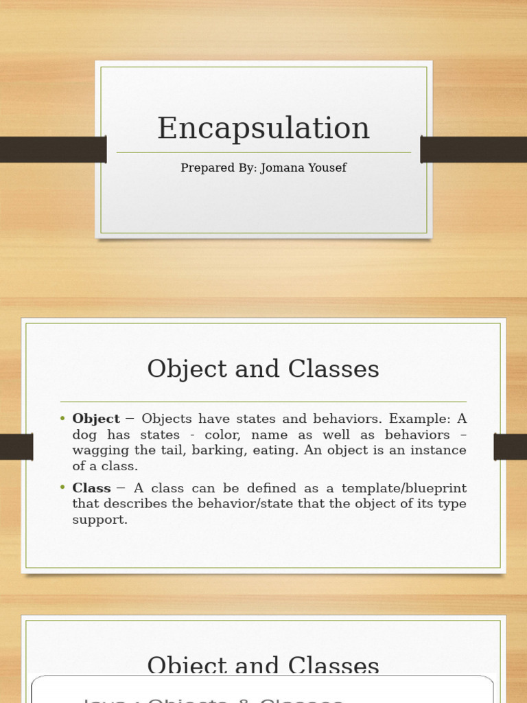Encapsulation | PDF