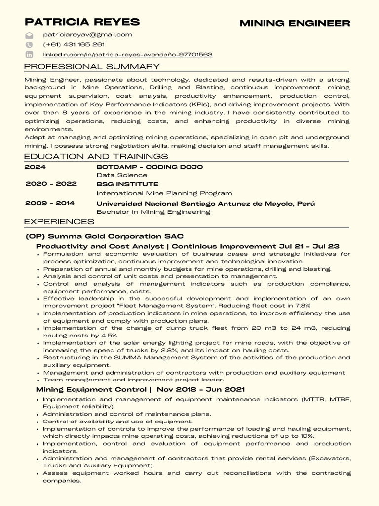 Patricia Reyes_Resume | PDF