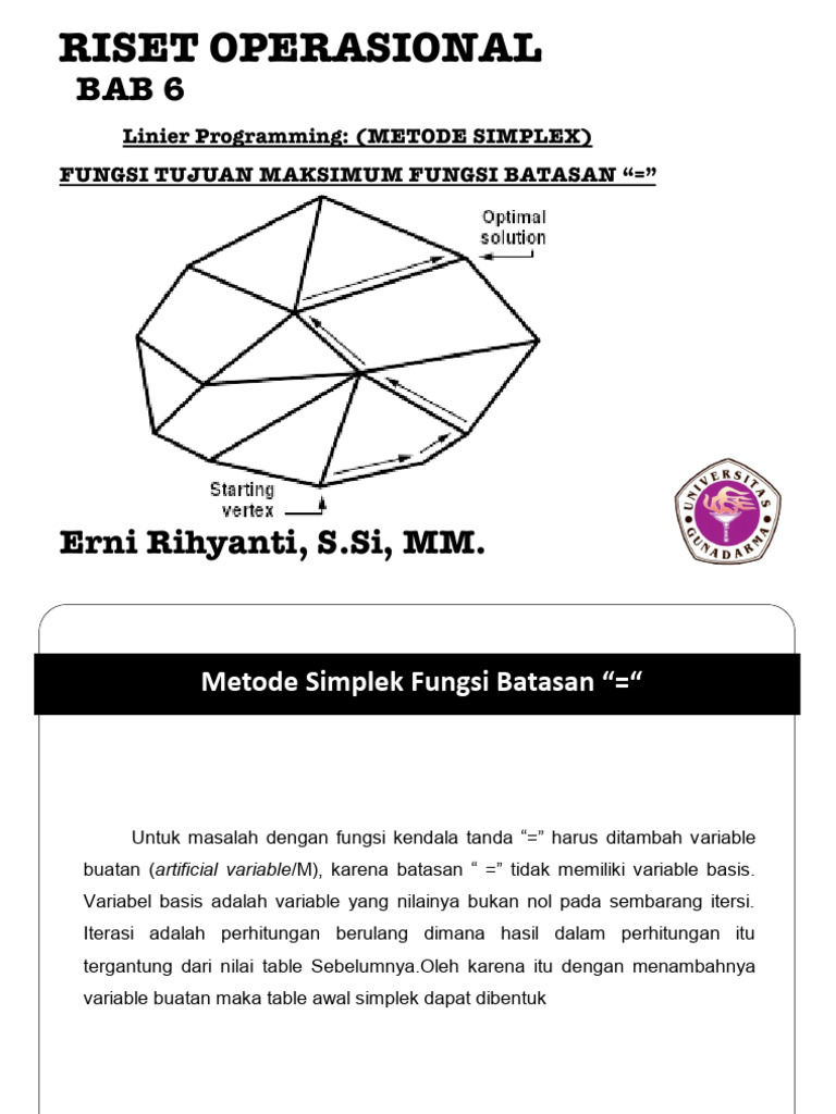 Linier Programming-Metode Simplek | PDF