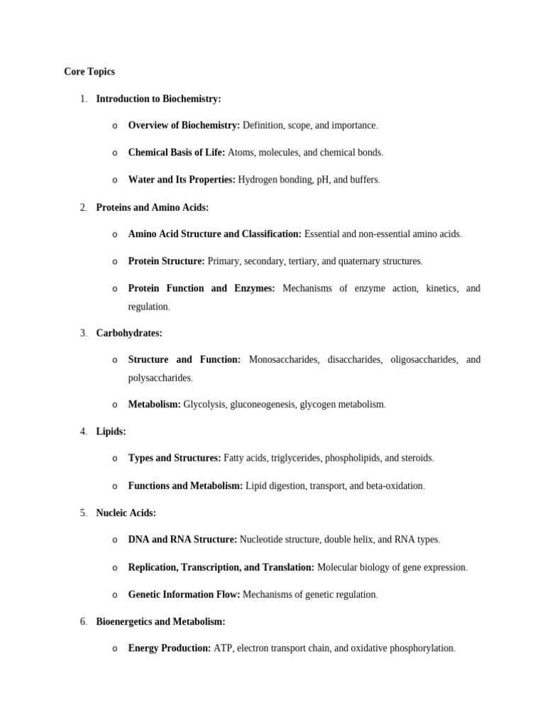 Core Topics | PDF