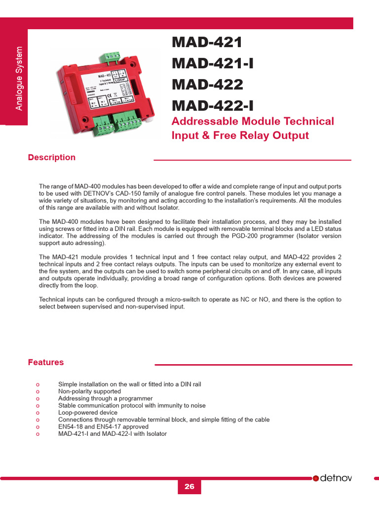 MAD 421 422 Datasheet en | PDF