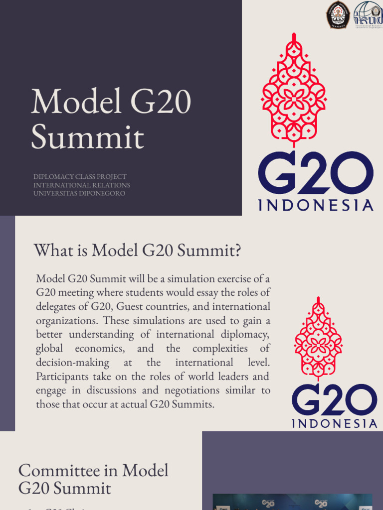 g20 Summit Overview | PDF