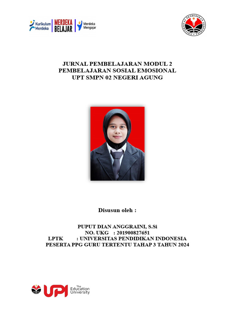 JURNAL PEMBELAJARAN SOSIAL EMOSIONAL MODUL 2-Puput Dian Anggraini | PDF