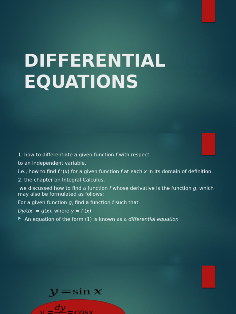 Differential Equations | PDF